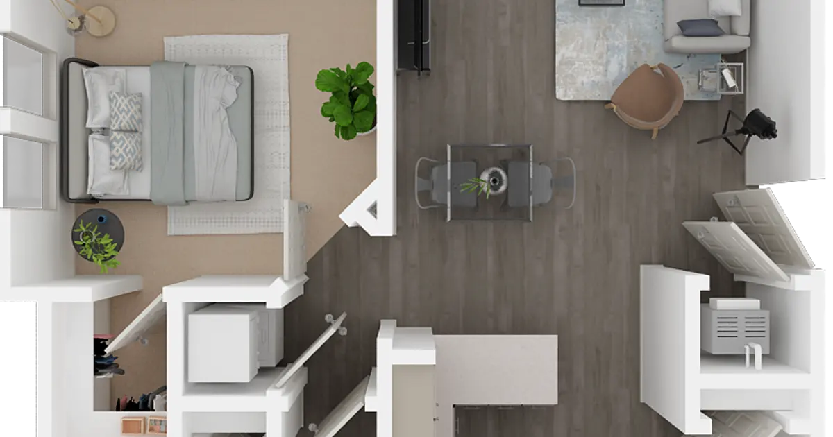 Unit 235 - 1 bedroom 1 bath A3 with garage | Integra Peaks